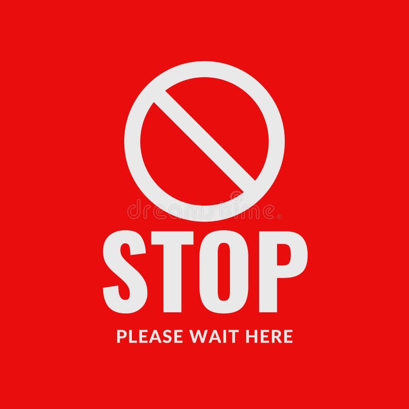 Stop stock illustration. Illustration of poster, label - 263222913