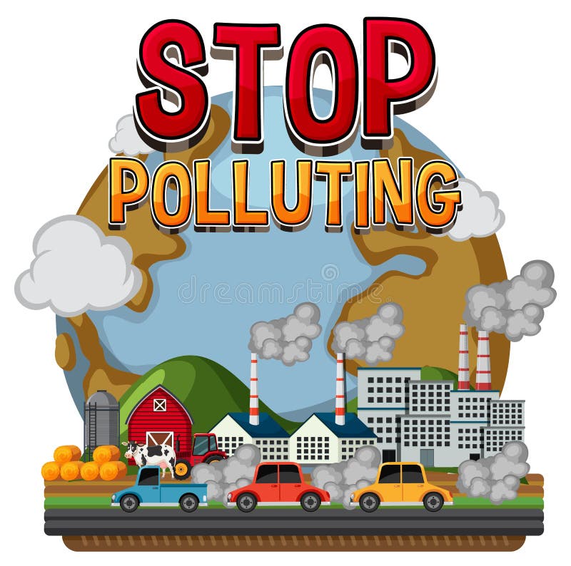 Stop Pollution Banner Vector Concept Stock Vector - Illustration of ... Stop Pollution Banner Vector Concept Stock Vector - Illustration of ...