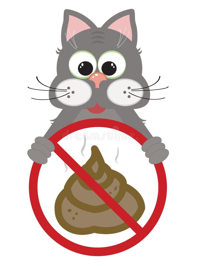 No Cats Sign stock illustration. Illustration of annonce - 6418418