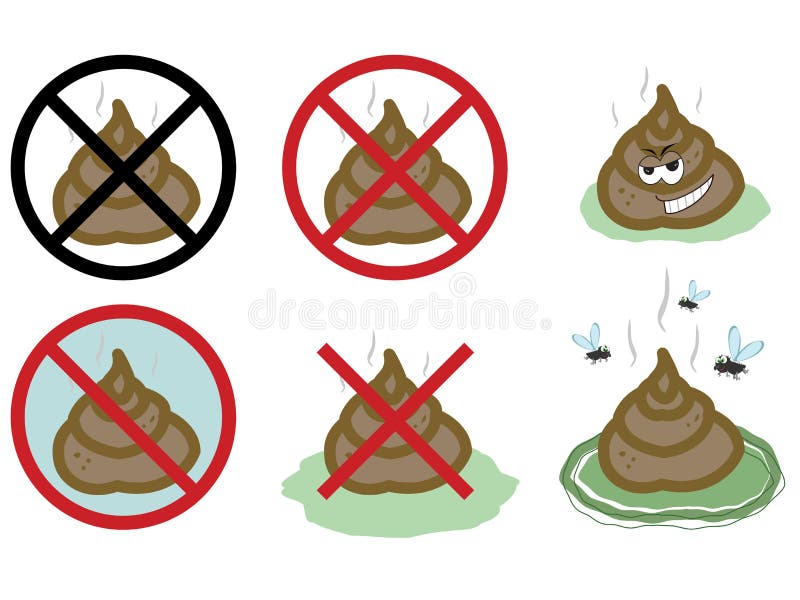 Stop poop Sign. Vector stock vector. Illustration of gross - 24803573