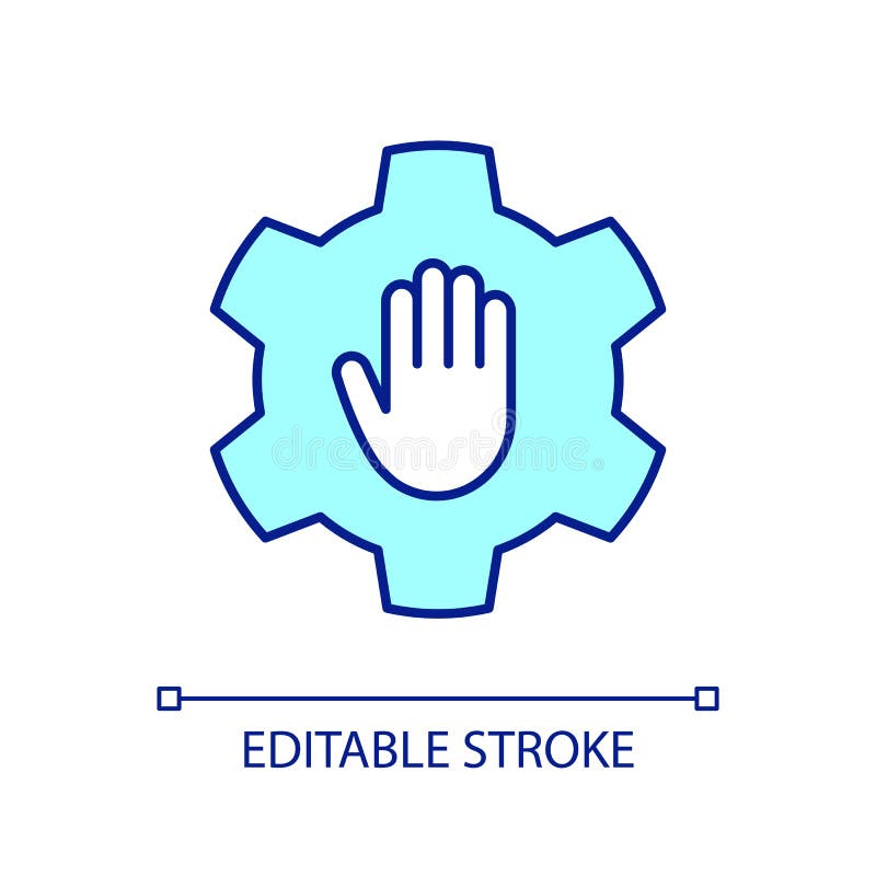 Stop Process RGB Color Icon Stock Vector - Illustration of color ... Stop Process RGB Color Icon Stock Vector - Illustration of color ...