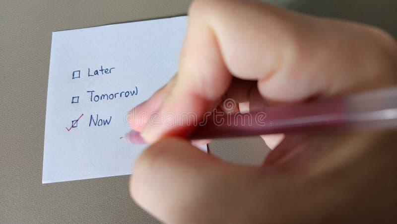 Checklist Now Later Stock Photos - Free & Royalty-Free Stock Photos ...