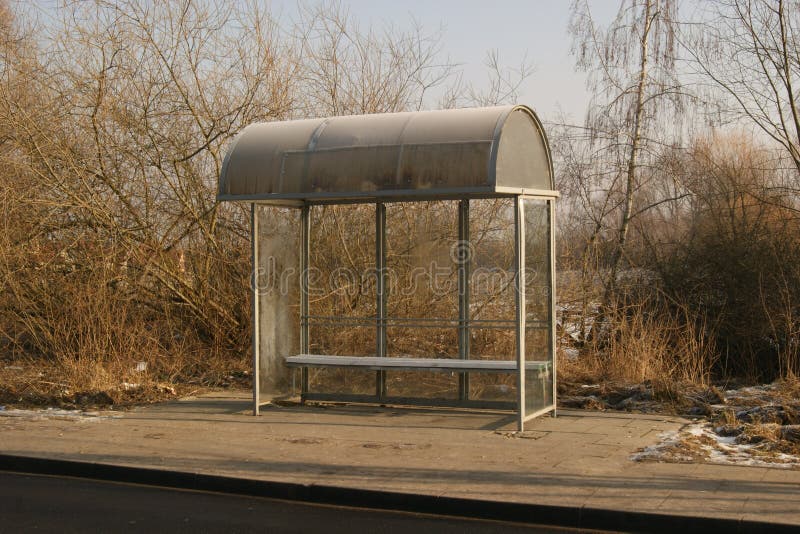 Stop for Public Transport Buses Stock Photo - Image of station, public ...