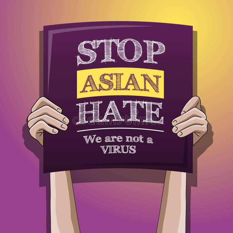 Stop Racism Concept stock vector. Illustration of asian - 214469835