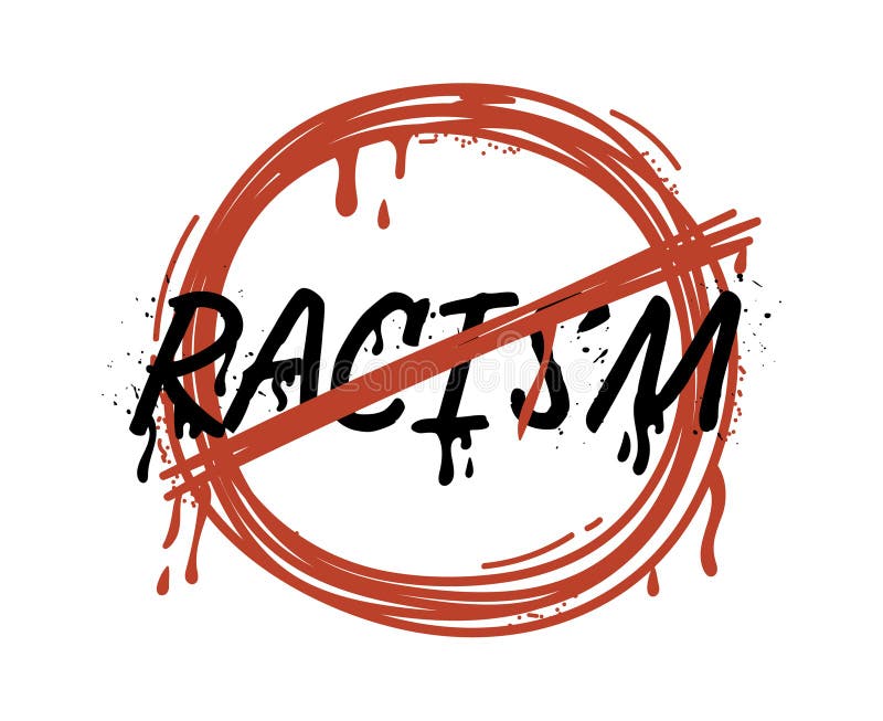 Stop Racism Street Art stock vector. Illustration of racism - 275437190