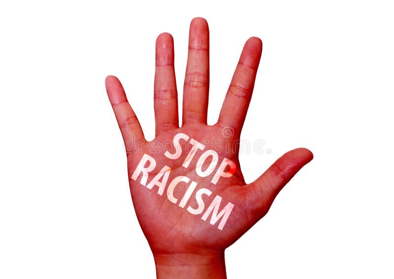 Stop Racism Written on a Hand Stock Photo - Image of harassment, racism ...