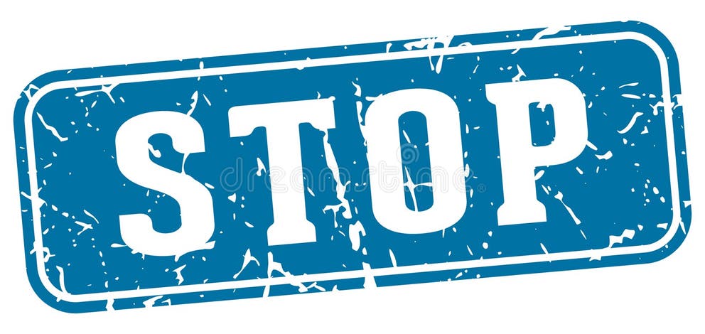 Stop Rectangular Sign. Stop Stamp Stock Vector - Illustration of ...
