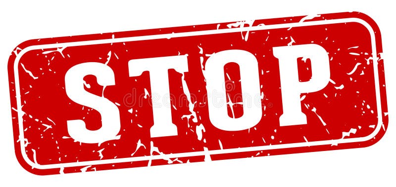 Stop Rectangular Sign. Stop Stamp Stock Vector - Illustration of square ...