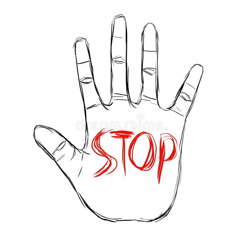 STOP stock illustration. Illustration of forehand, lefthand - 79041099