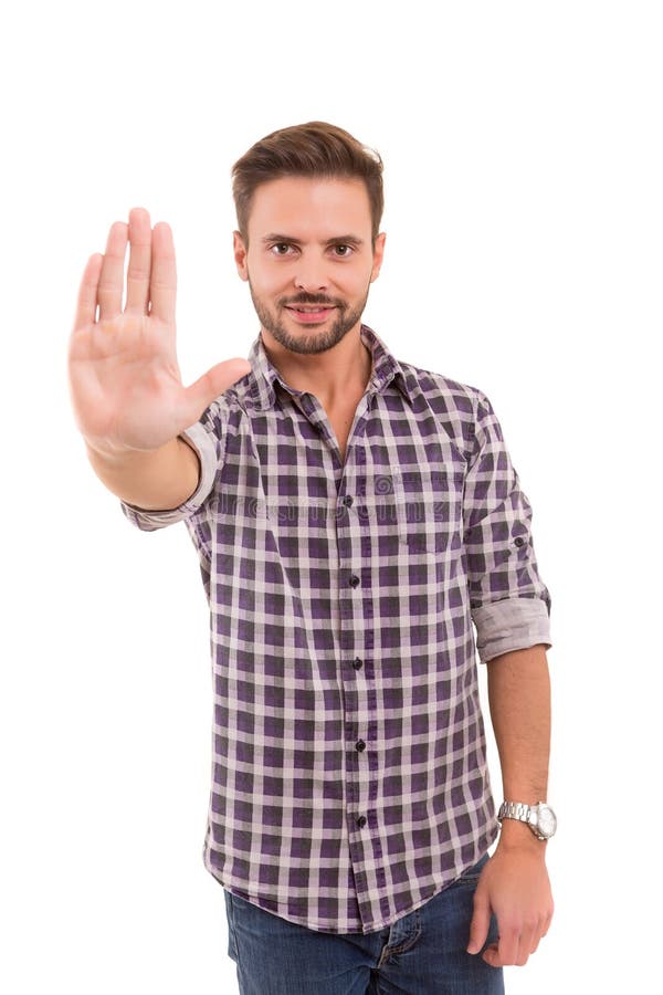 Stop right there! stock image. Image of power, businessman - 64827249