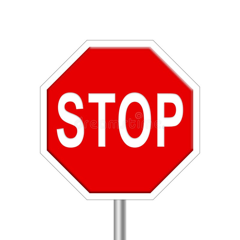 Stop Sign stock vector. Illustration of pattern, vector - 4973681