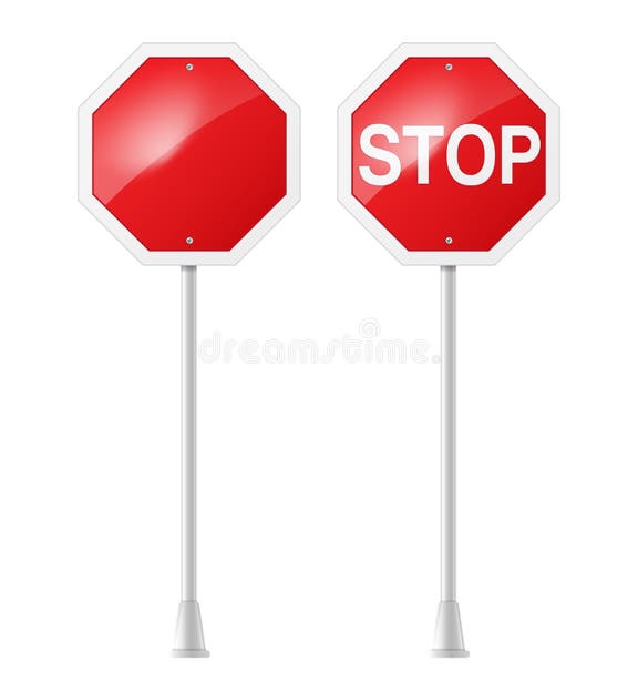 Stop Sign Clip Art Stock Illustrations – 6,085 Stop Sign Clip Art Stock ...