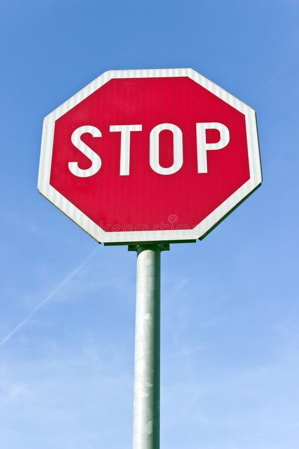 Stop road traffic sign stock image. Image of octagon - 34630291