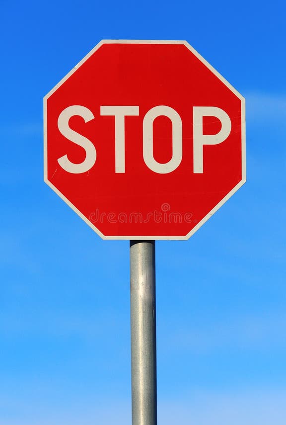 Stop roadsign stock photo. Image of road, colorful, roadsign - 52436184