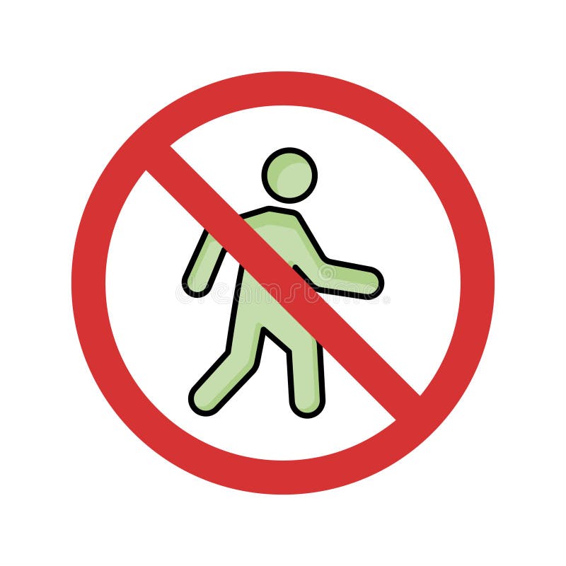 Stop Run Isolated Vector Icon Which Can Easily Modify or Edit Stock ...