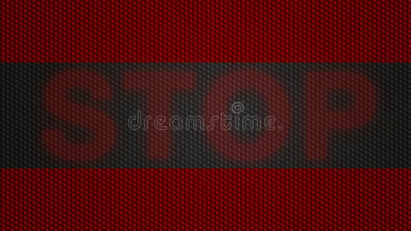 "STOP" on the Screen, Looping Background for Forbidden Stock Video ...