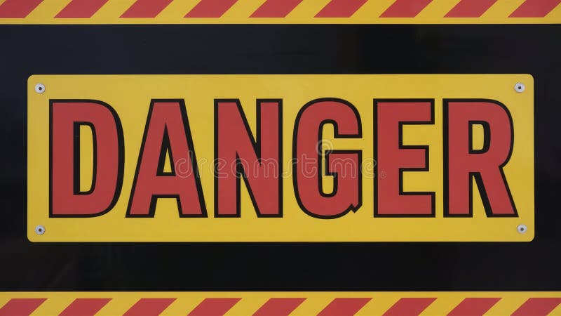 Stop the Scroll: Bold & Bright DANGER Label Stock Illustration ...