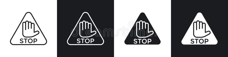 Stop security sign stock vector. Illustration of design - 341313866