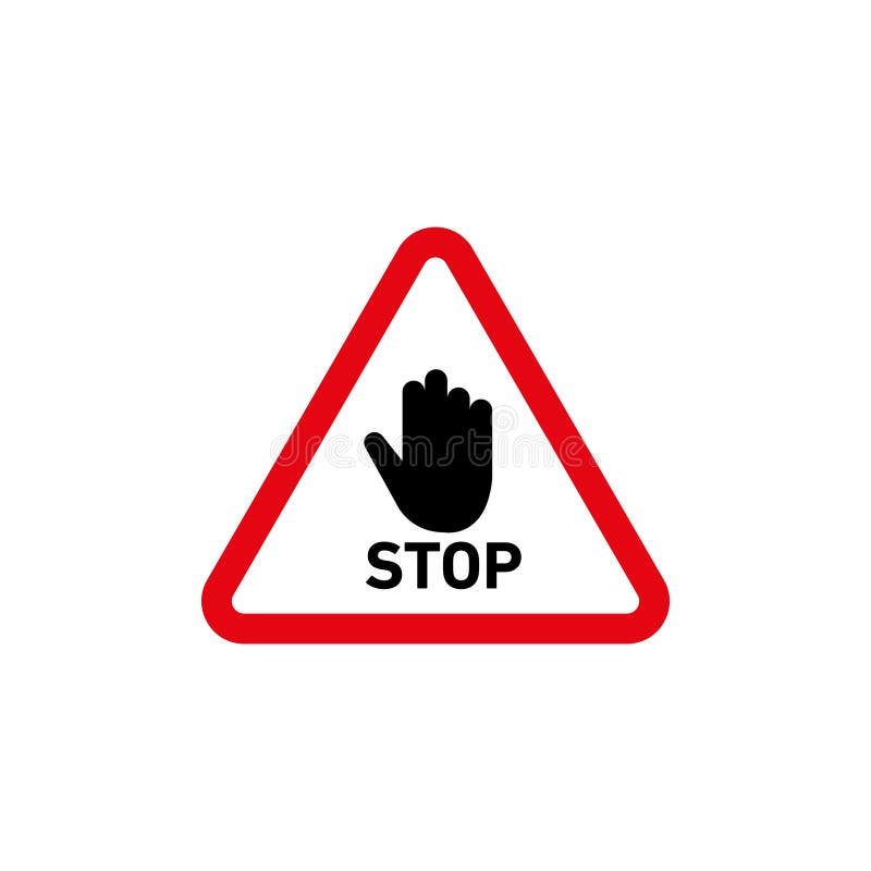 Stop Security Sign Icon Set. Security Measures and Access Restrictions ...