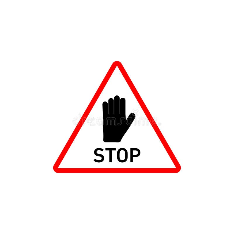 Stop Security Sign Icon Set. Security Measures and Access Restrictions ...