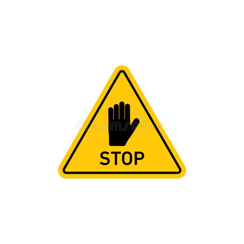 Stop Security Sign Icon Set. Security Measures and Access Restrictions ...