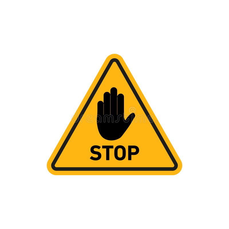 Stop Security Sign Icon Set. Security Measures and Access Restrictions ...