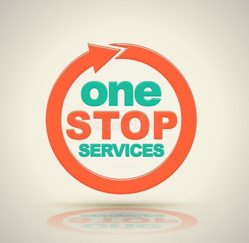 1 stop services icon. stock vector. Illustration of process - 95524147
