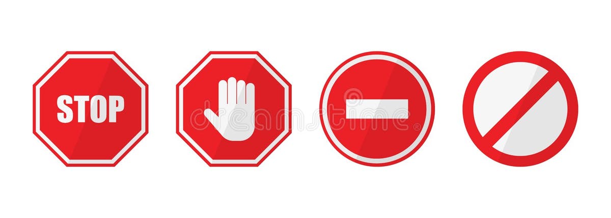Stop Sign Set Stock Illustrations – 86,653 Stop Sign Set Stock ...