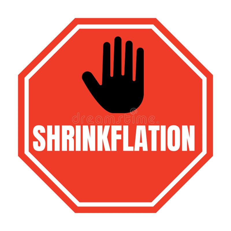 Stop Shrinkflation Symbol Icon Stock Illustration - Illustration of ...