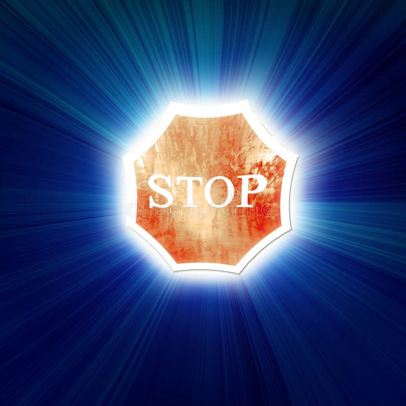 Stop Sign Blue Background Stock Illustrations – 23,967 Stop Sign Blue ...