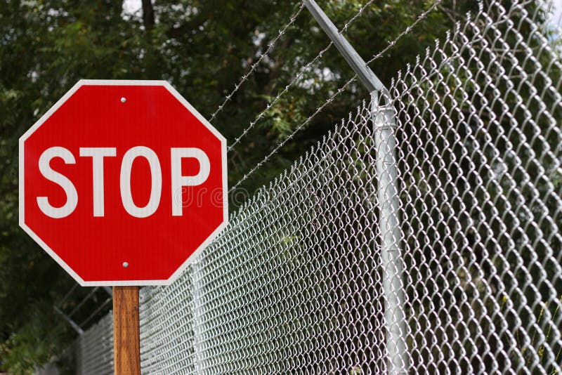 Stop Sign stock photo. Image of crime, property, entering - 14374930