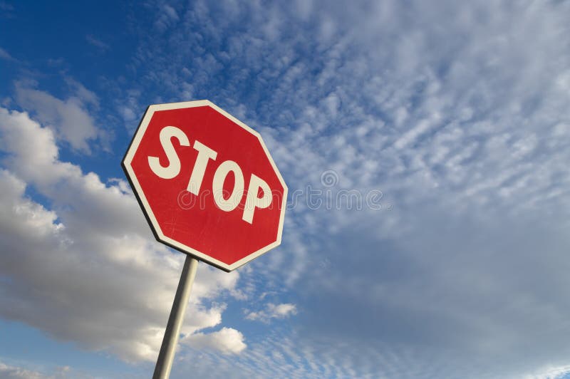 Stop sign stock photo. Image of white, sign, hexagonal - 3040192