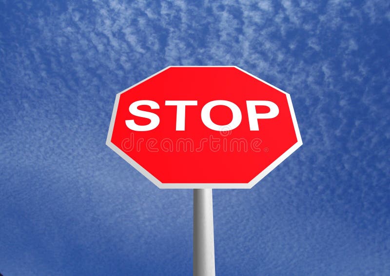 Stop sign stock image. Image of danger, instruction, sign - 24547793
