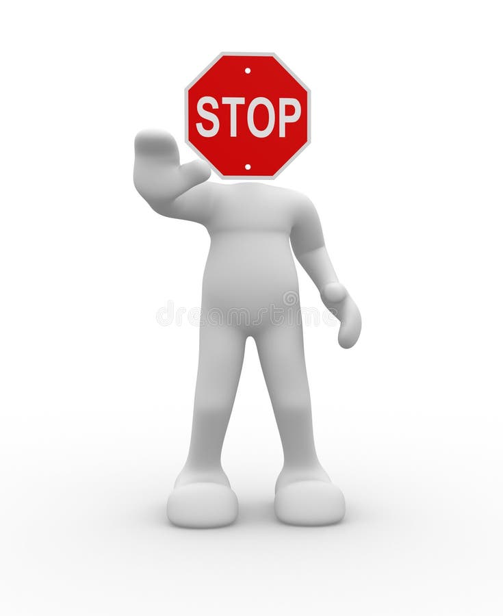 Cartoon Boy Holding a Stop Sign Stock Vector - Illustration of rule ...