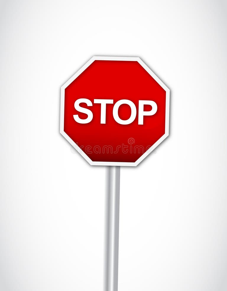 Stop Sign Intersection Stock Illustrations – 7,939 Stop Sign ...