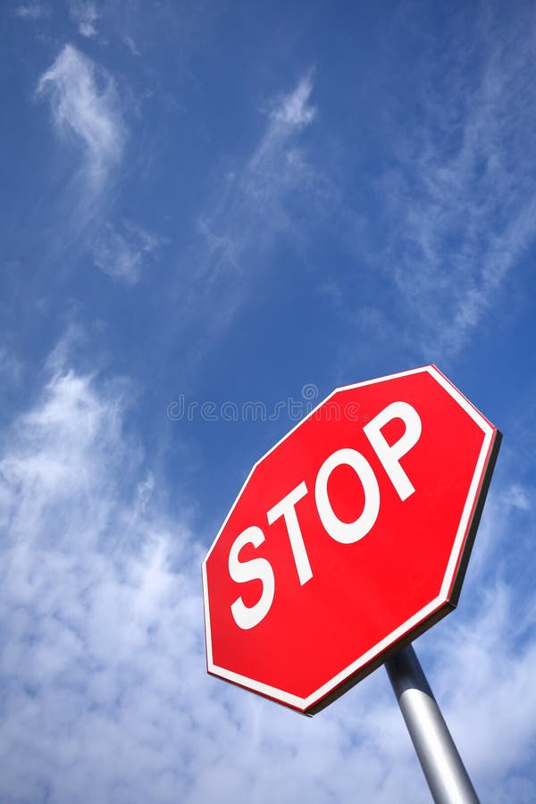 Stop sign stock photo. Image of communication, symbol - 41667804