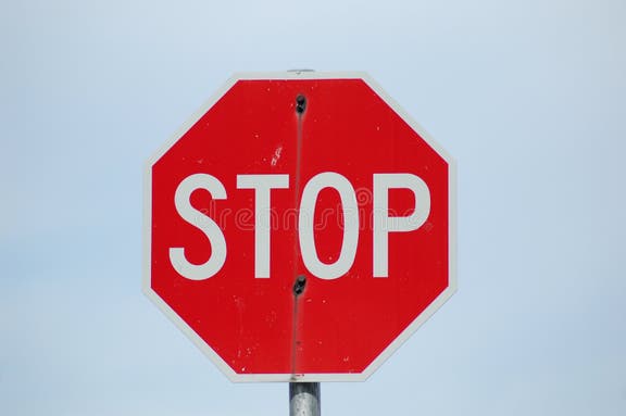 Stop Sign stock image. Image of sign, worn, driving, pole - 21752063