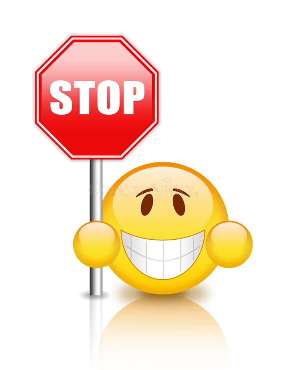 Stop Sign Smiley Stock Illustrations – 294 Stop Sign Smiley Stock ...