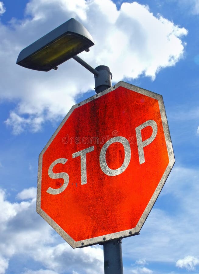 Stop Sign stock image. Image of sign, dirty, checkpoint - 25724835
