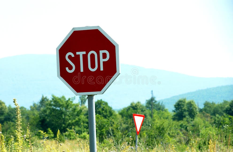 Stop sign stock photo. Image of outside, metaphors, highway - 25872514