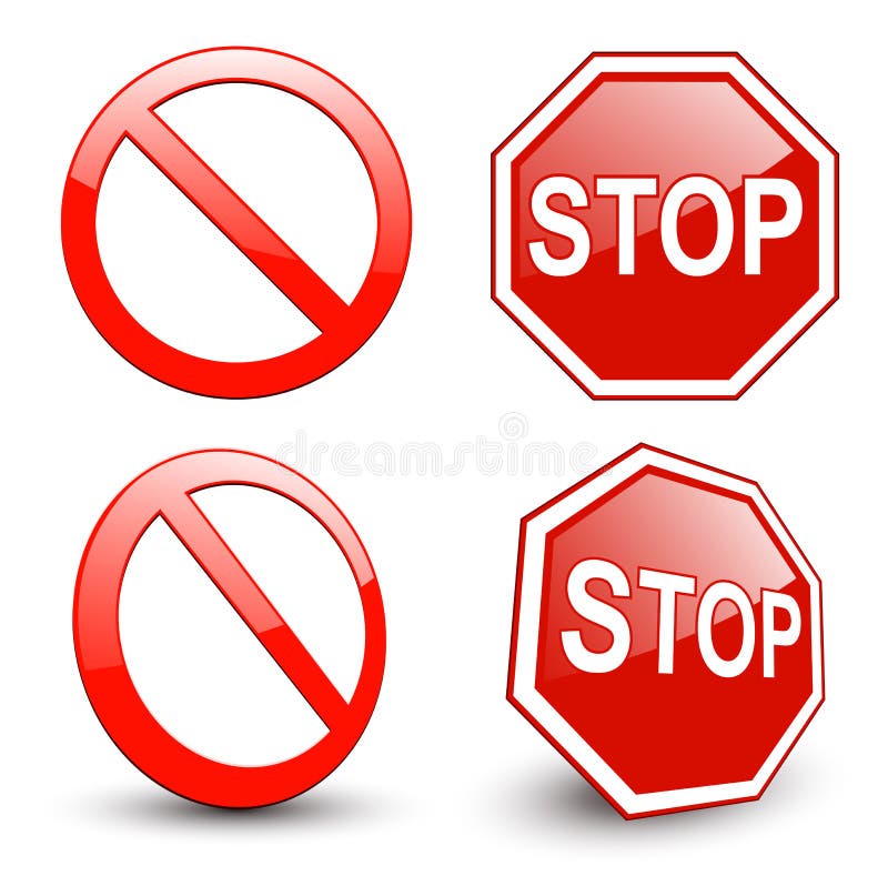 Stop sign stock vector. Illustration of forbid, emergency - 29140133