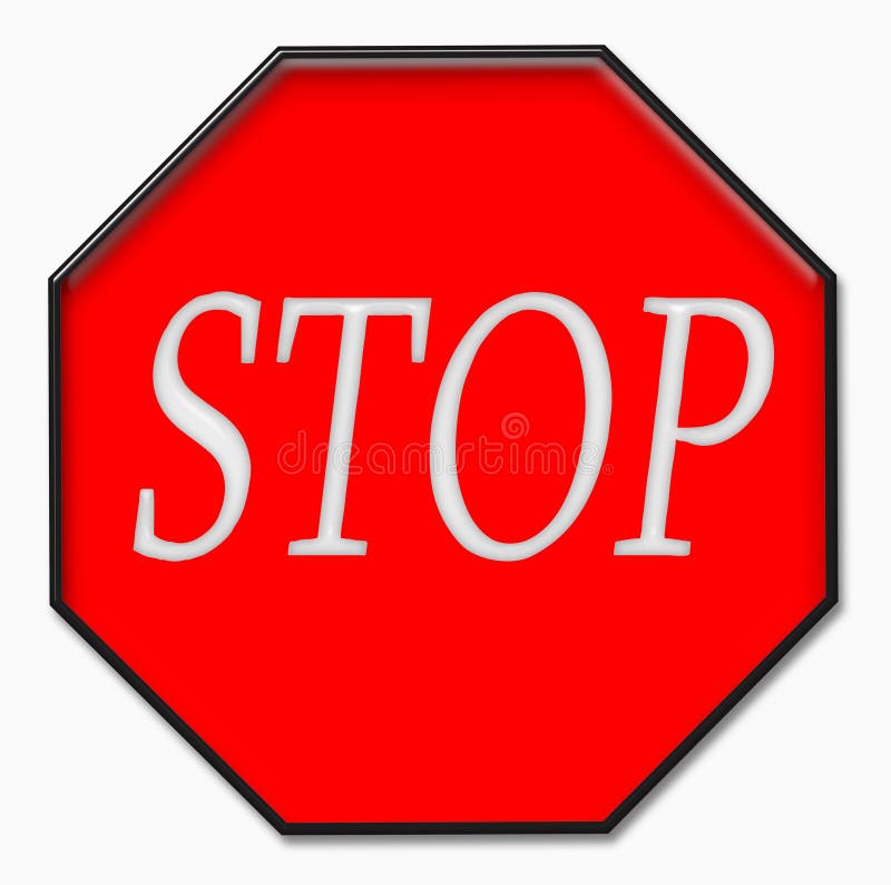 Fun Giraffe Cartoon Character with Stop Sign Stock Illustration ...