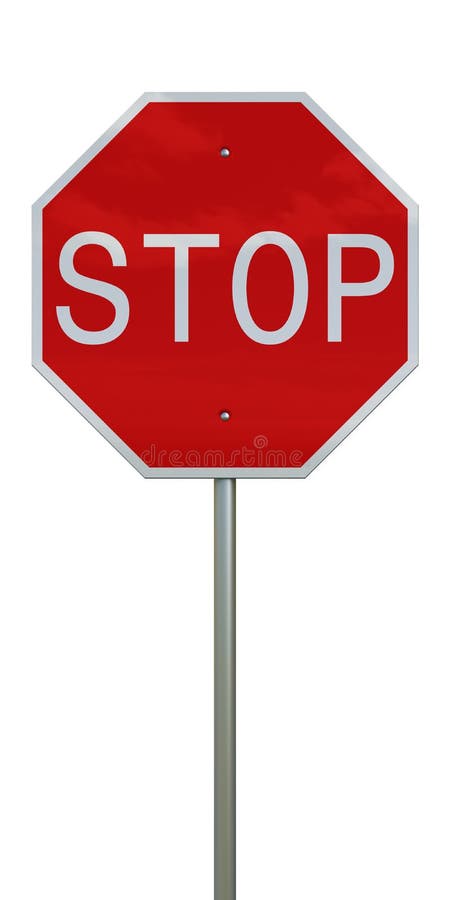 Stop sign stock illustration. Illustration of attention - 1892922