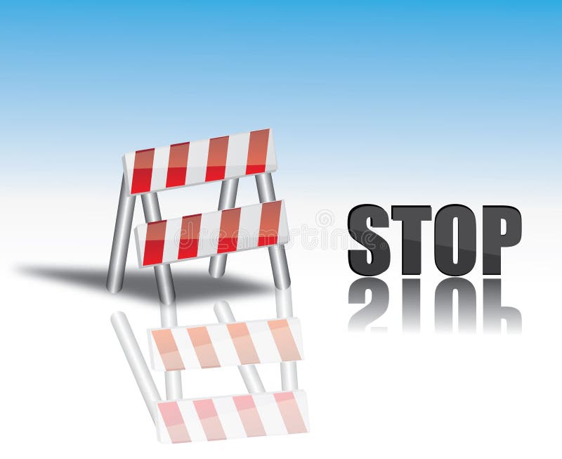 Stop Sign stock illustration. Illustration of jobs, hard - 8105962