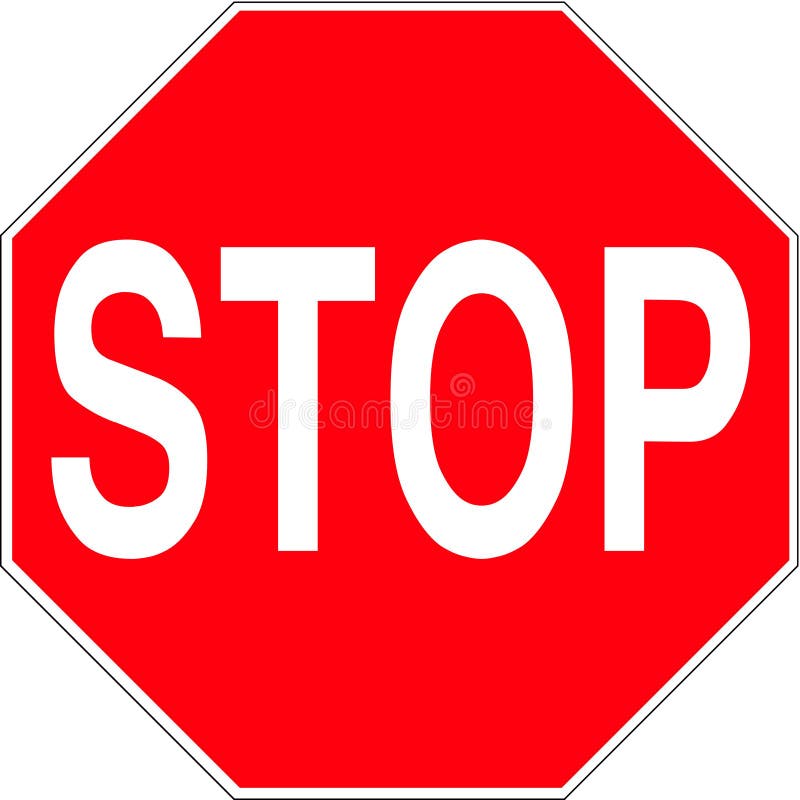 Stop Sign stock illustration. Illustration of vehicle - 9871179