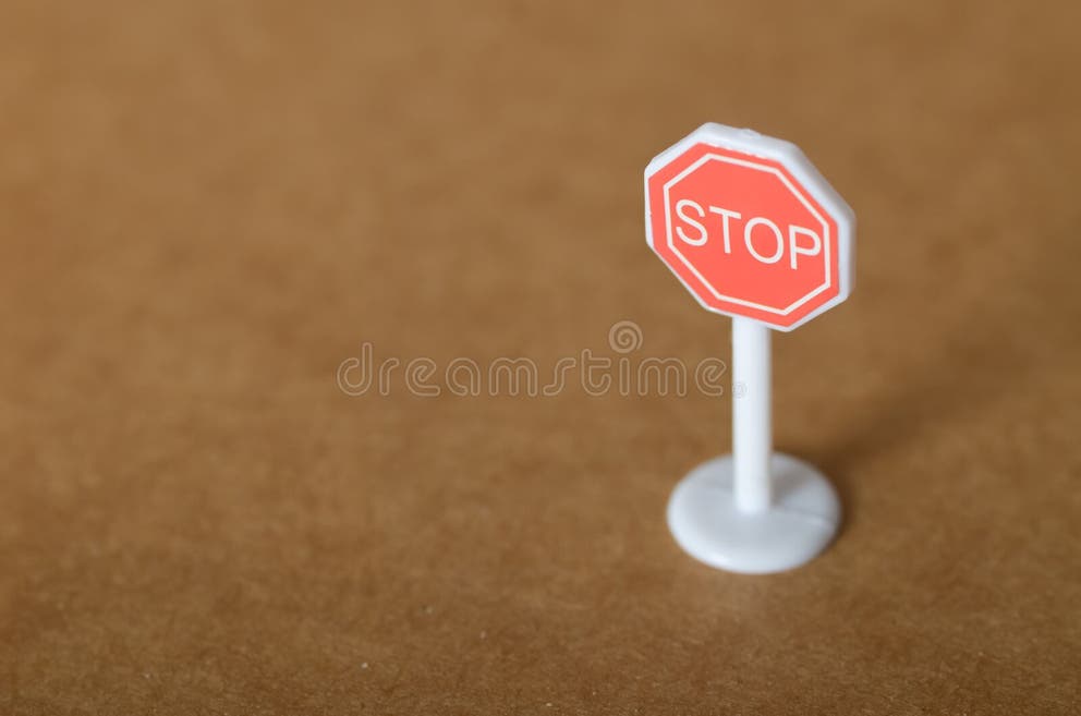 Stop Sign As a Warning Symbol for Risk, Law, or Caution in Decision ...