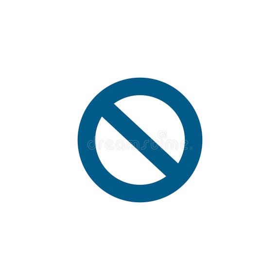 Stop Sign Blue Icon on White Background. Blue Flat Style Vector ...