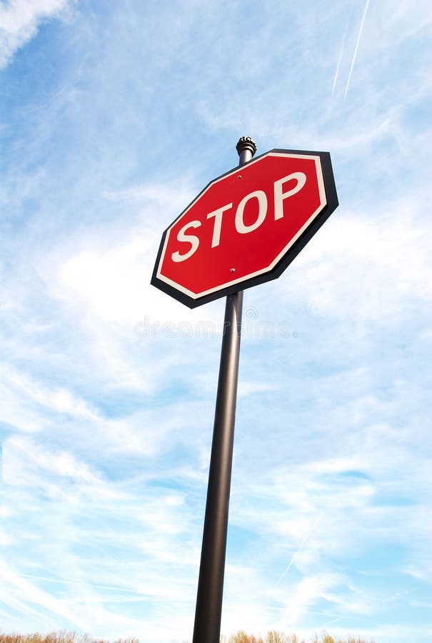 Humorous Stop Sign stock photo. Image of automotive, metaphor - 20864234