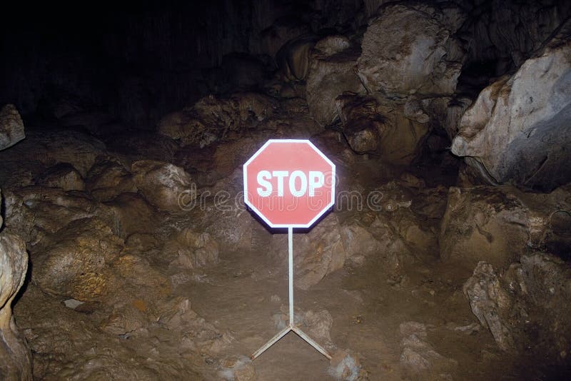 Stop sign stock photo. Image of destination, speleological - 41559458