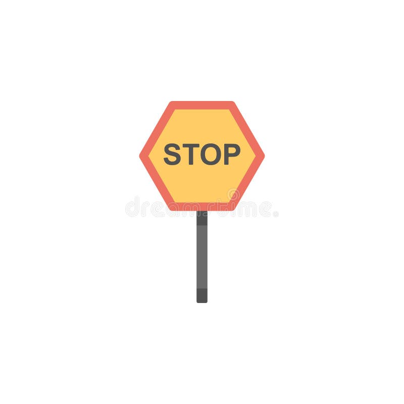 Stop Sign Colored Icon. Element of Road Signs and Junctions Icon for ...
